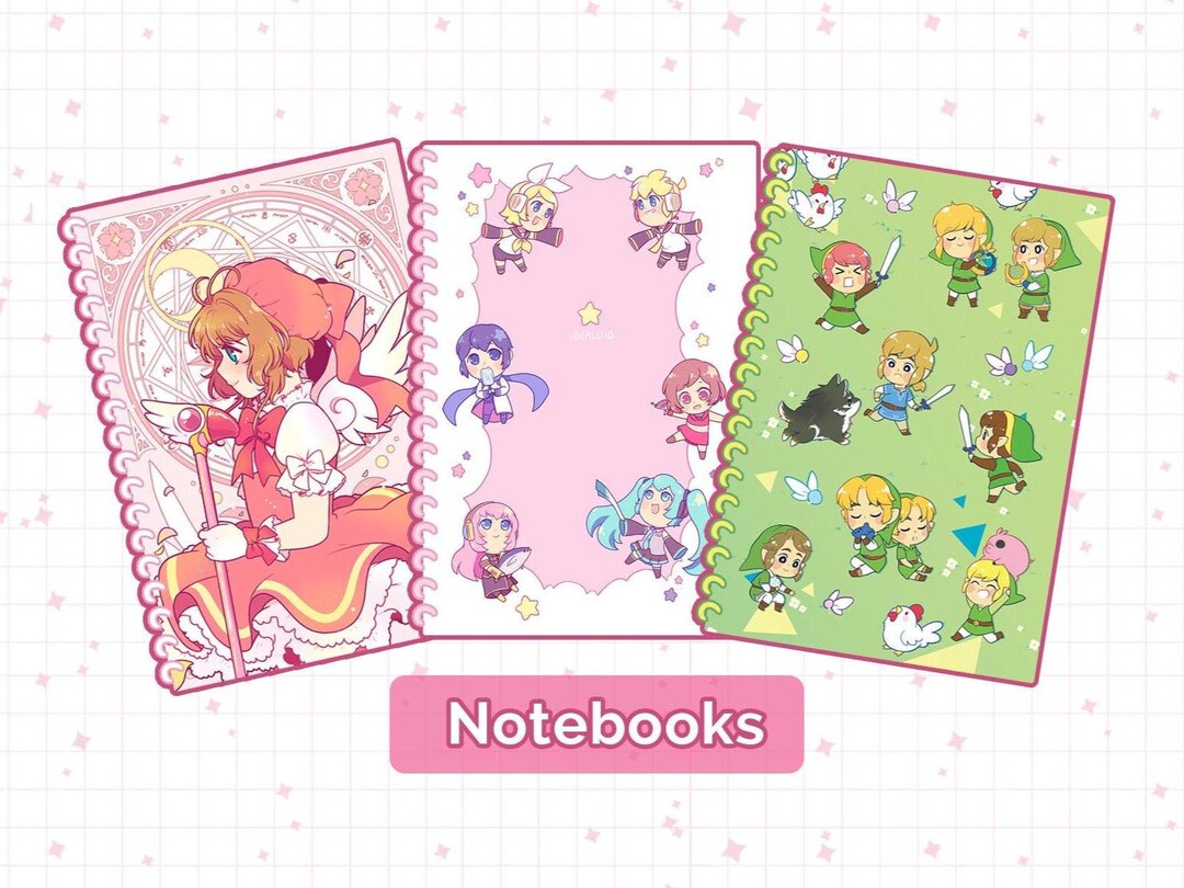 Anime Notebooks - Etsy