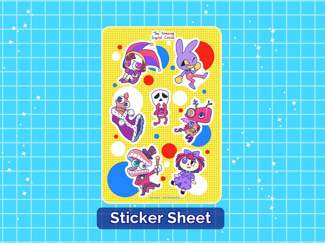 Amazing Circus Sticker Sheet - Etsy