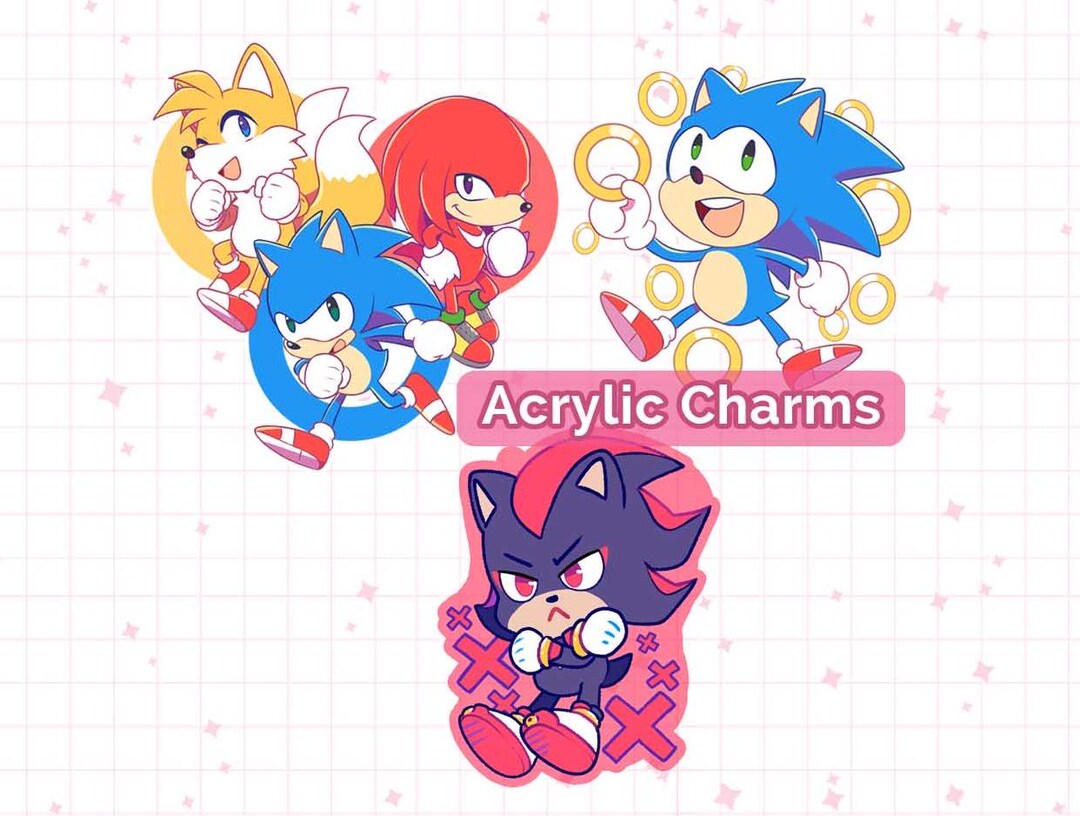 Sonic Acrylic Charms - Etsy