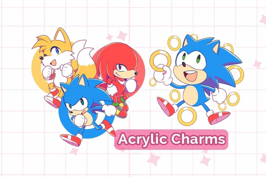 Sonic Acrylic Charms - Etsy