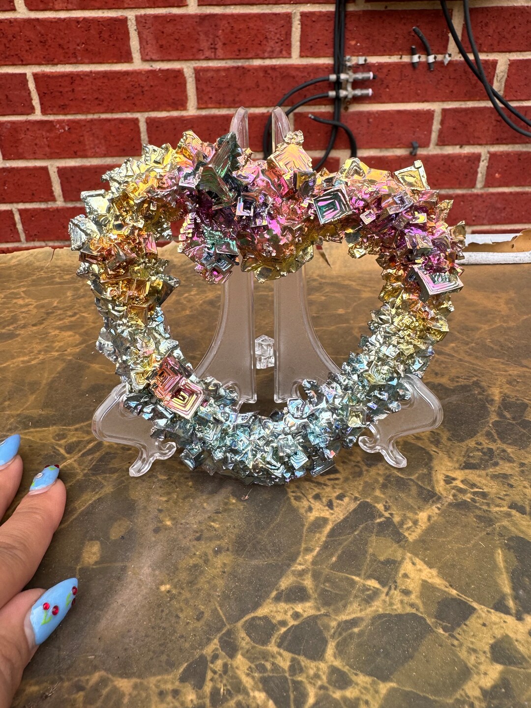 Bismuth Heart, Metal, Crystals, Mineral. - Etsy