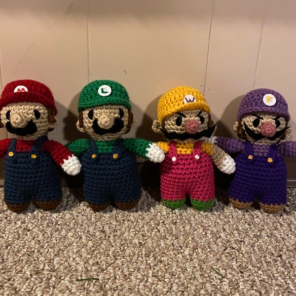 Crochet Mario - Etsy