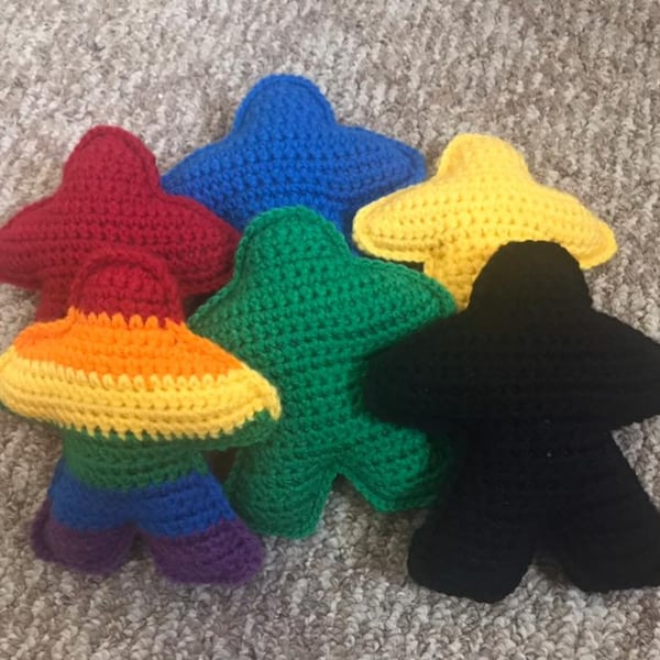 Crochet Meeple - Etsy