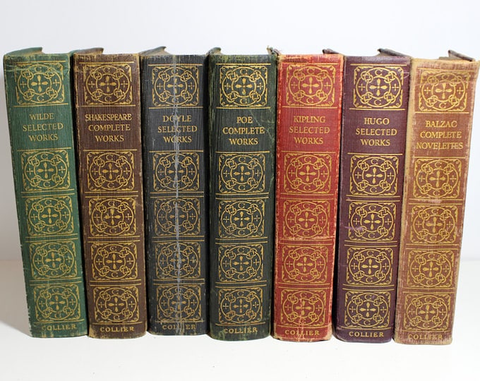 7 Vintage Classic Literature Books Book Collection Book - Etsy