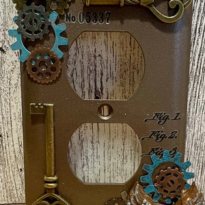 Bronze Industrial / Steampunk Outlet Cover is Individually - Etsy