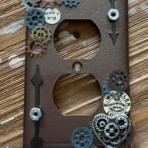 Bronze Industrial / Steampunk Outlet Cover is Individually Handcrafted ...