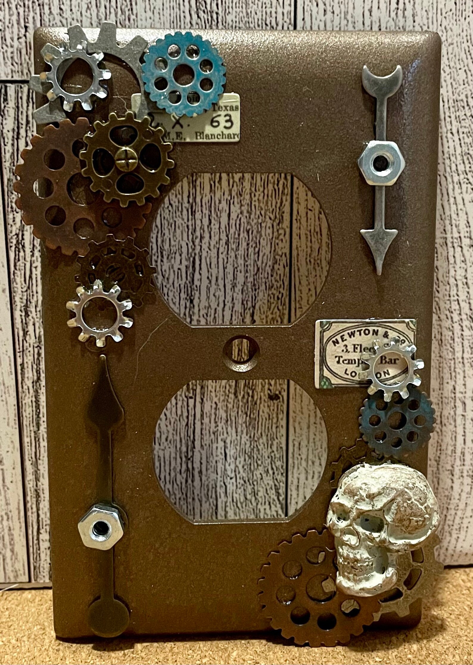 Bronze Industrial / Steampunk Outlet Cover is Individually - Etsy