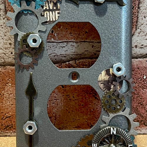 Bronze Industrial / Steampunk Outlet Cover is Individually - Etsy