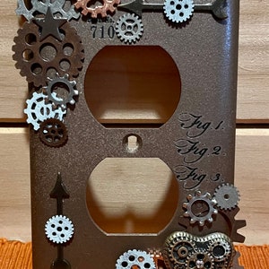 Bronze Industrial / Steampunk Outlet Cover is Individually Handcrafted ...