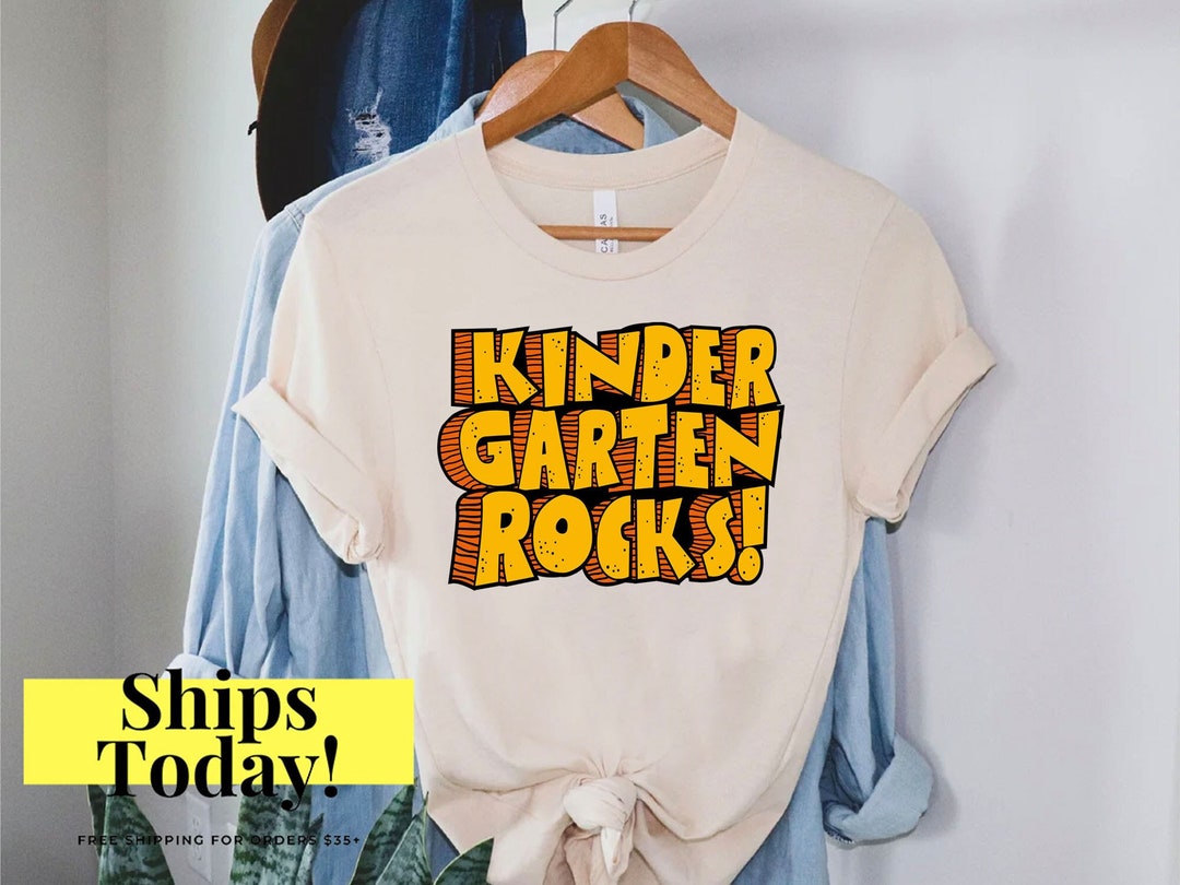 Kindergarten Rocks Shirt, Kindergarten Teacher Shirt, Back to School ...