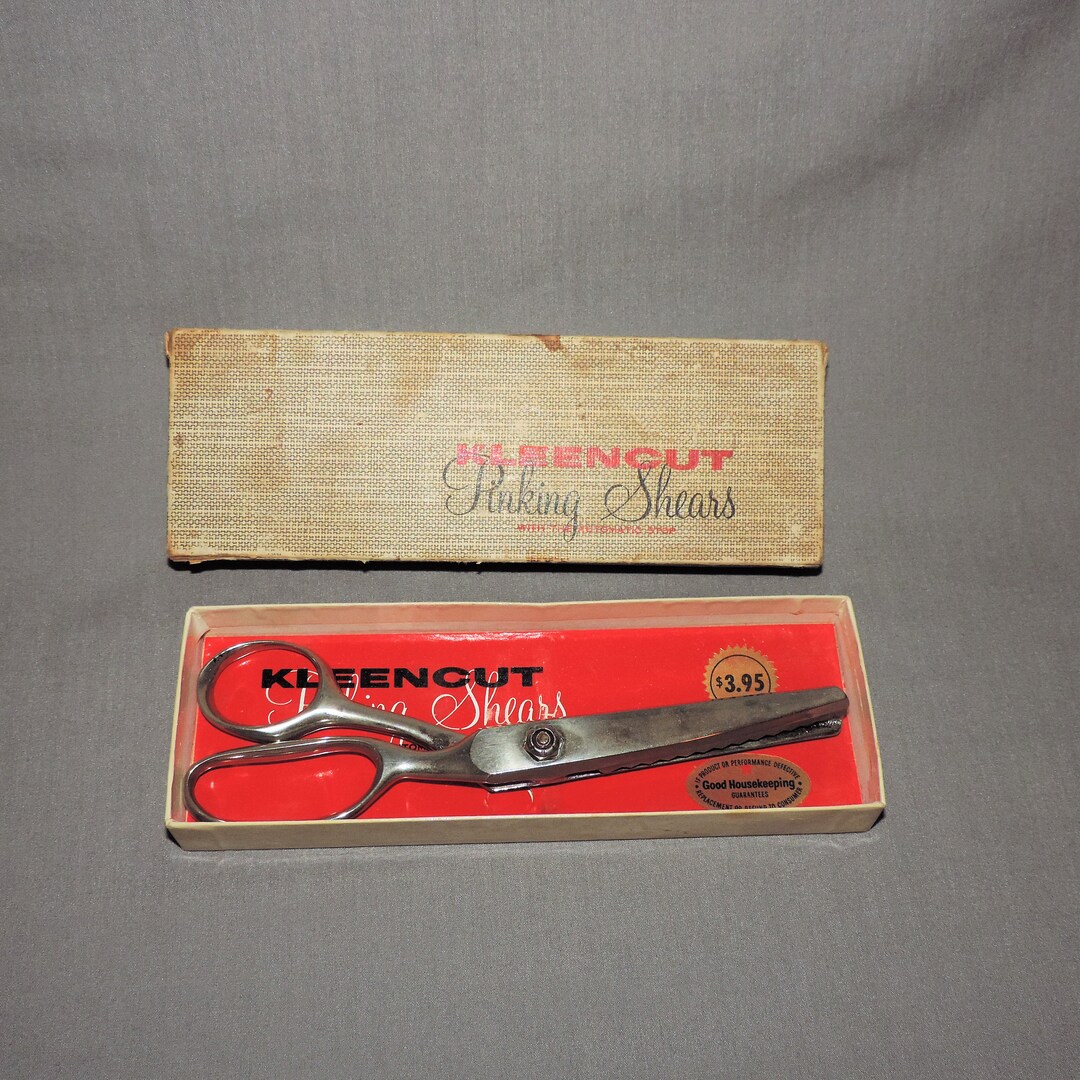 Vintage Deluxe Kleencut Chrome Pinking Shears With Automatic Stop ...