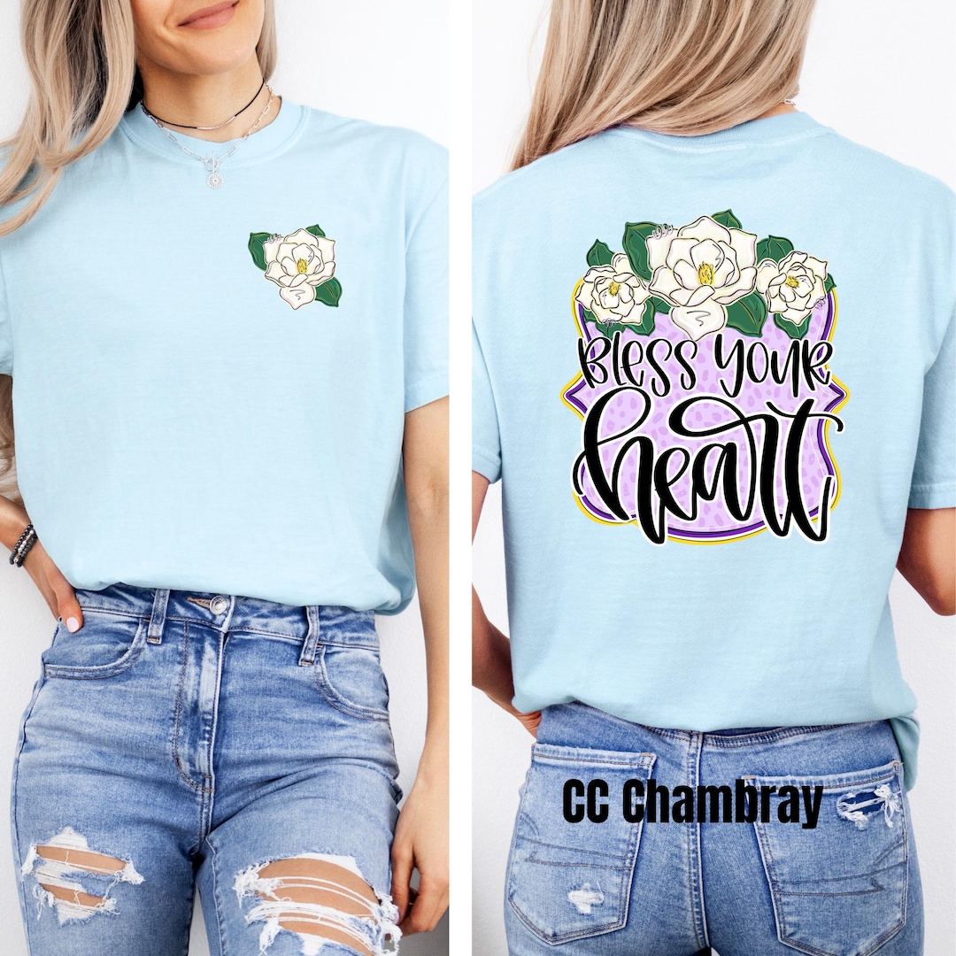 Bless Your Heart Shirt, Southern Comfort Colors Shirt, Preppy Shirt ...