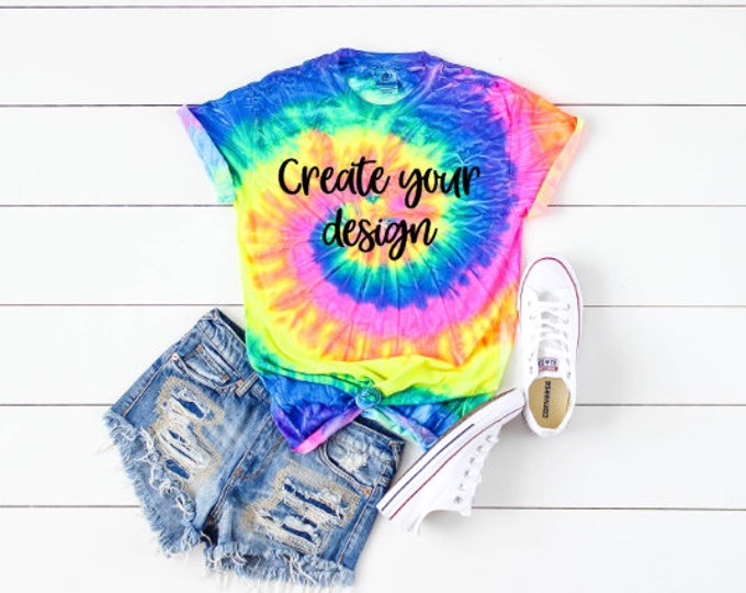 Personalized Tie Dye Tee, Create Your Own Tie Dye, Pick Your Design Tie ...