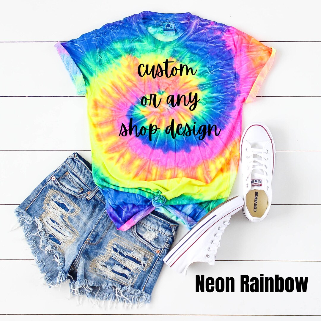 Personalized Tie Dye Tee, Create Your Own Tie Dye, Pick Your Design Tie ...