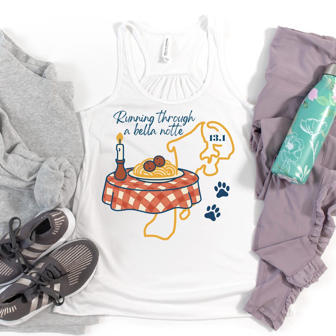 Wine and Dine Tank, Lady and the Tramp Half, Wine and Dine Half Top ...