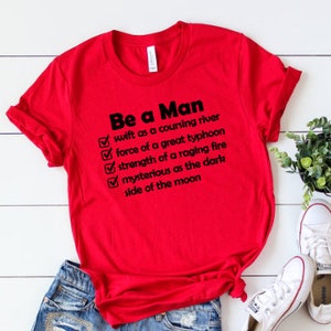 Be a Man Shirt, Mulan Shirt, Disney Shirt, Disney Fan Shirt, Disney ...