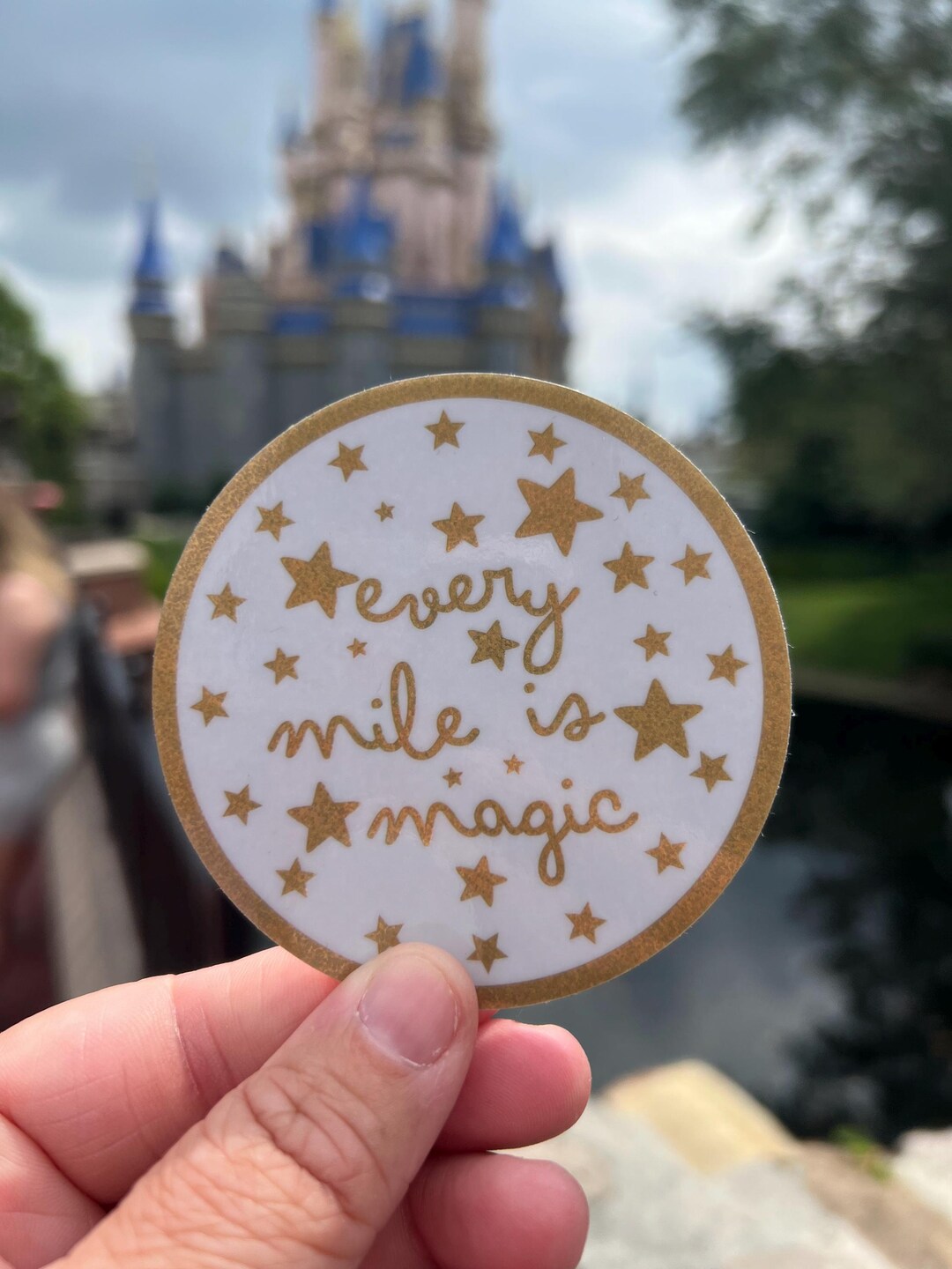 Every Mile is Magic, Rundisney Sticker, Disney Runner Sticker, Gold ...