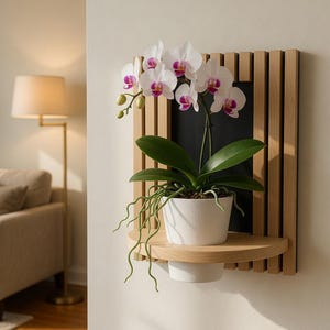 Wood Slat Wall Planter - Etsy