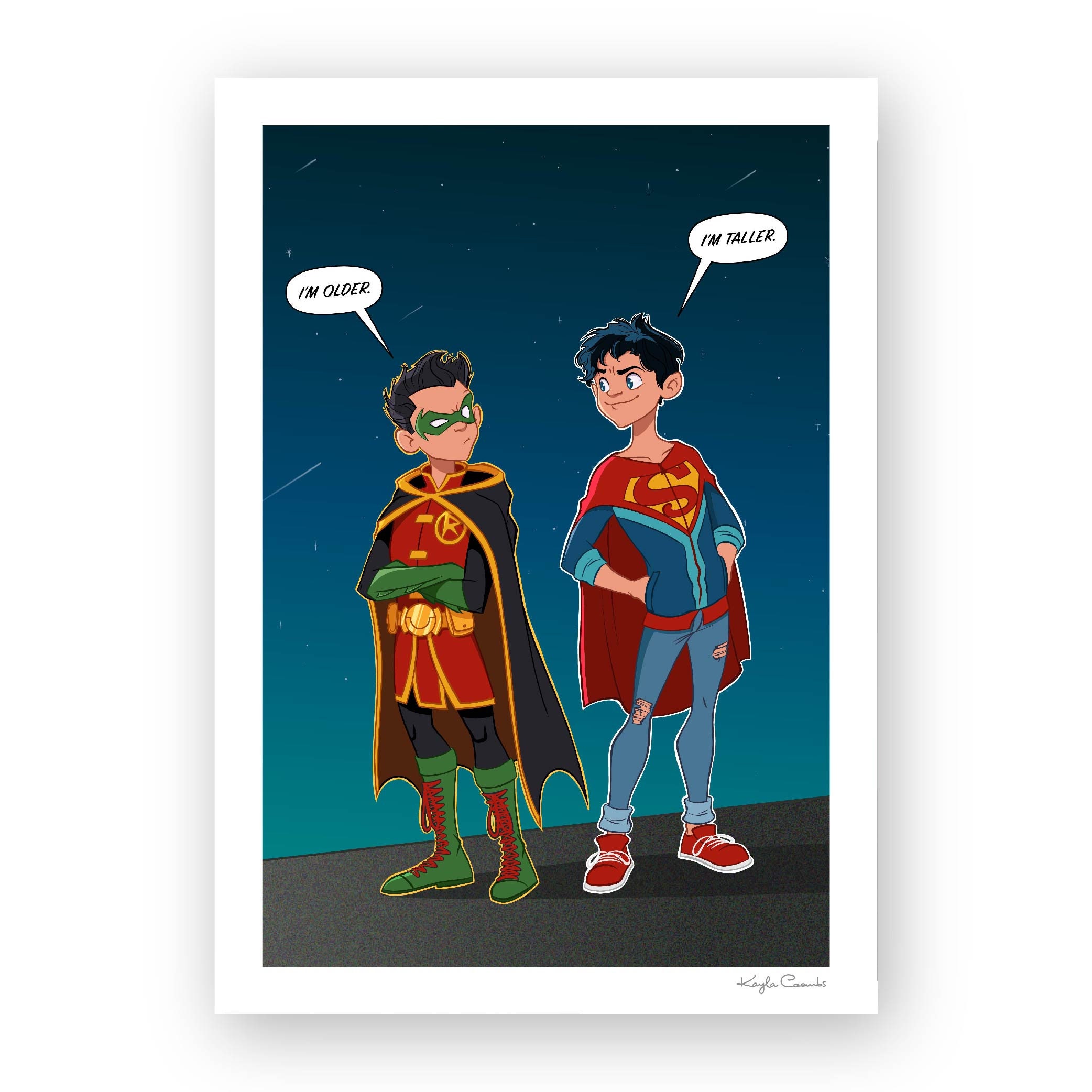 Supersons Art Print | Digital Download | Wall Art Decor | DC Superboy ...