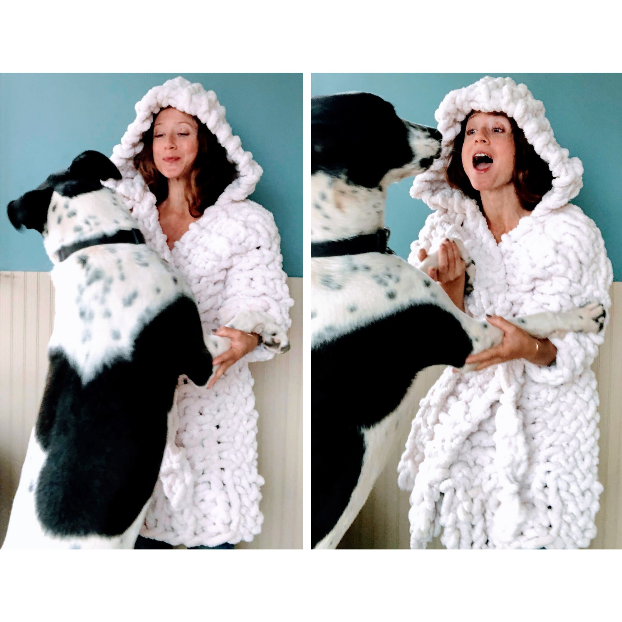 The Original Marshmallow Bathrobe / Easy Knitting Pattern for | Etsy