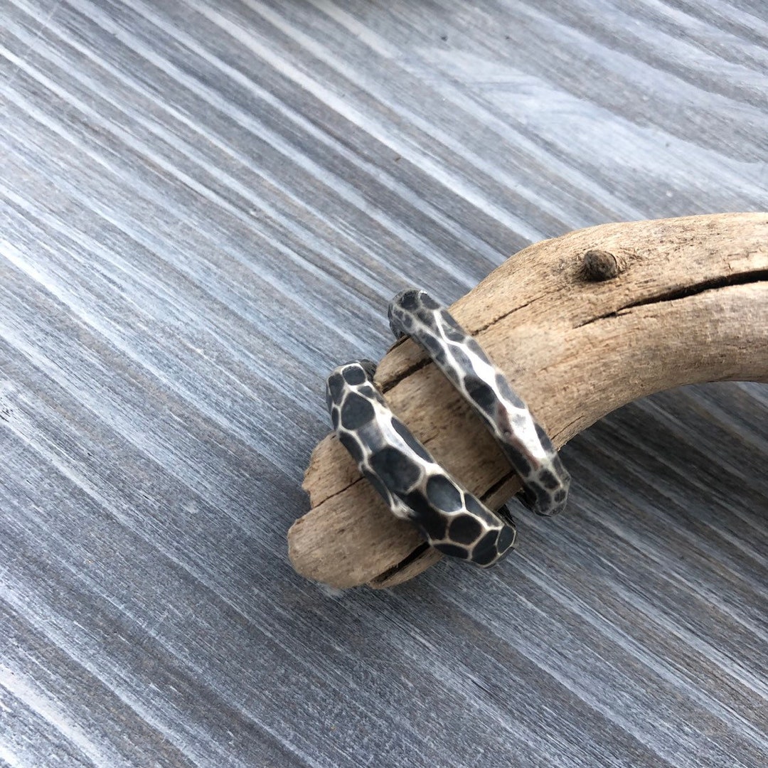 Two Silver Rings- Geometric Rings-friend's Rings - Etsy