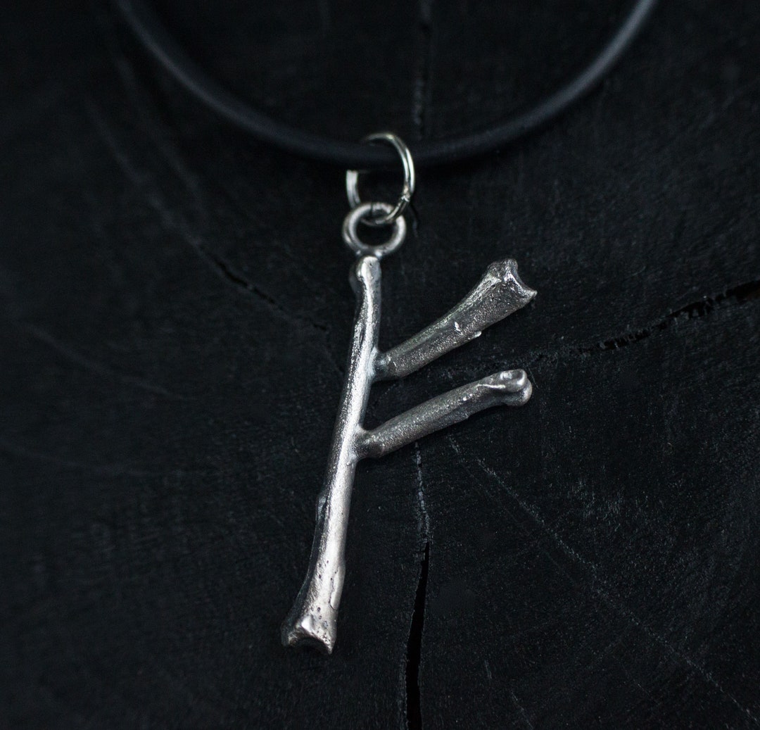 Viking Rune Fehu Pendant for Wealth and Money Sterling Silver - Etsy