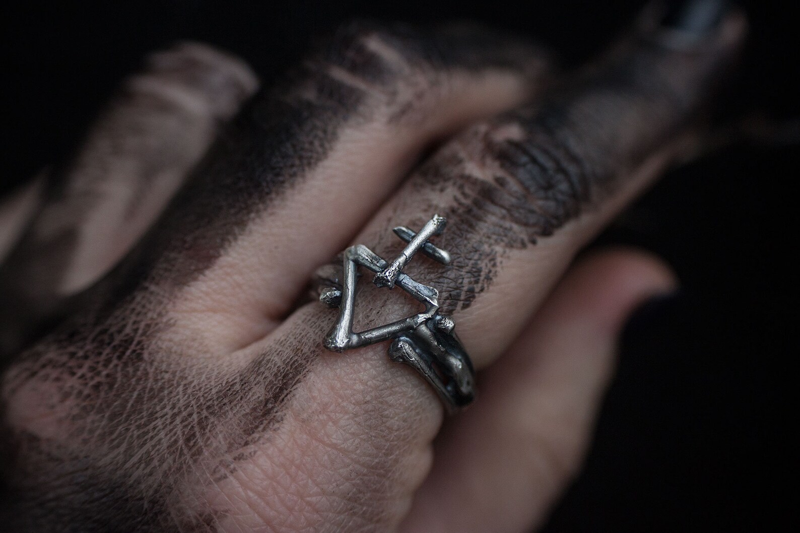 Sulfur Alchemy Silver Ring Gothic Jewelry | Etsy