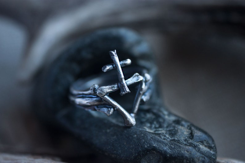 Sulfur Alchemy Silver Ring Gothic Jewelry | Etsy