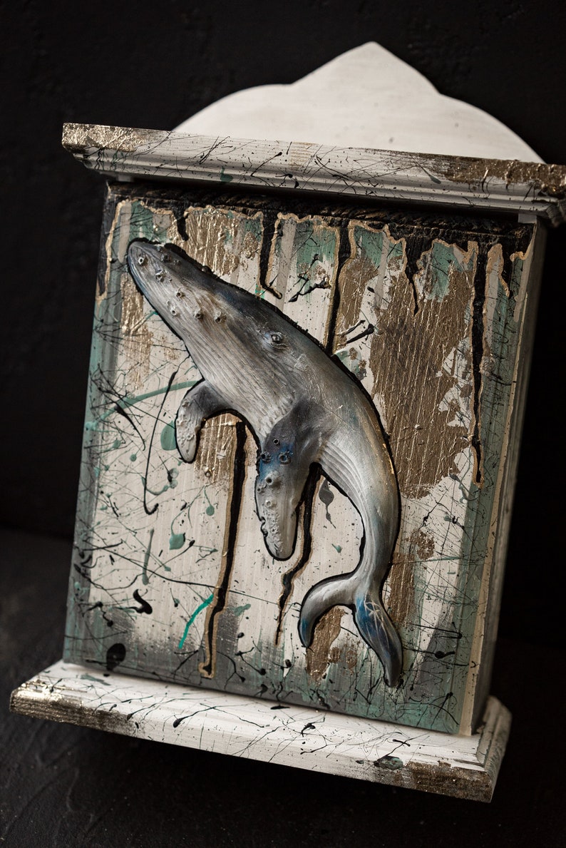 Wooden Key Cabinet Whale-key Holder for Wall-wall Key - Etsy