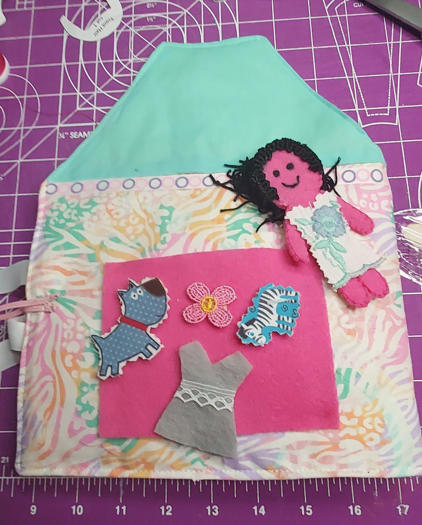 Portable Fabric Doll House With Furnishing, Doll, and Accessories - Etsy