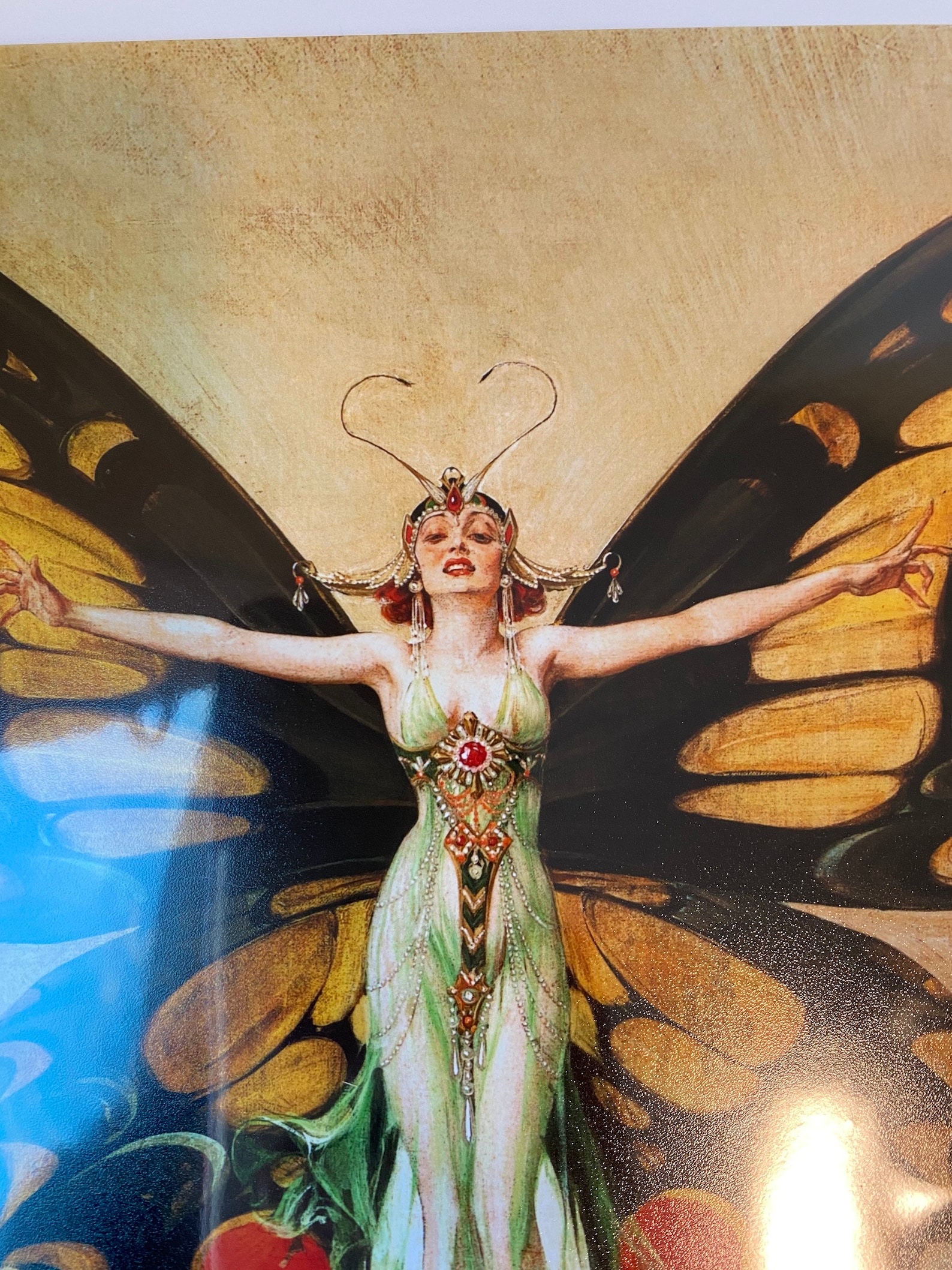 Art Deco Butterfly Fine Art Print by F.X. Leyendecker 8x10 | Etsy