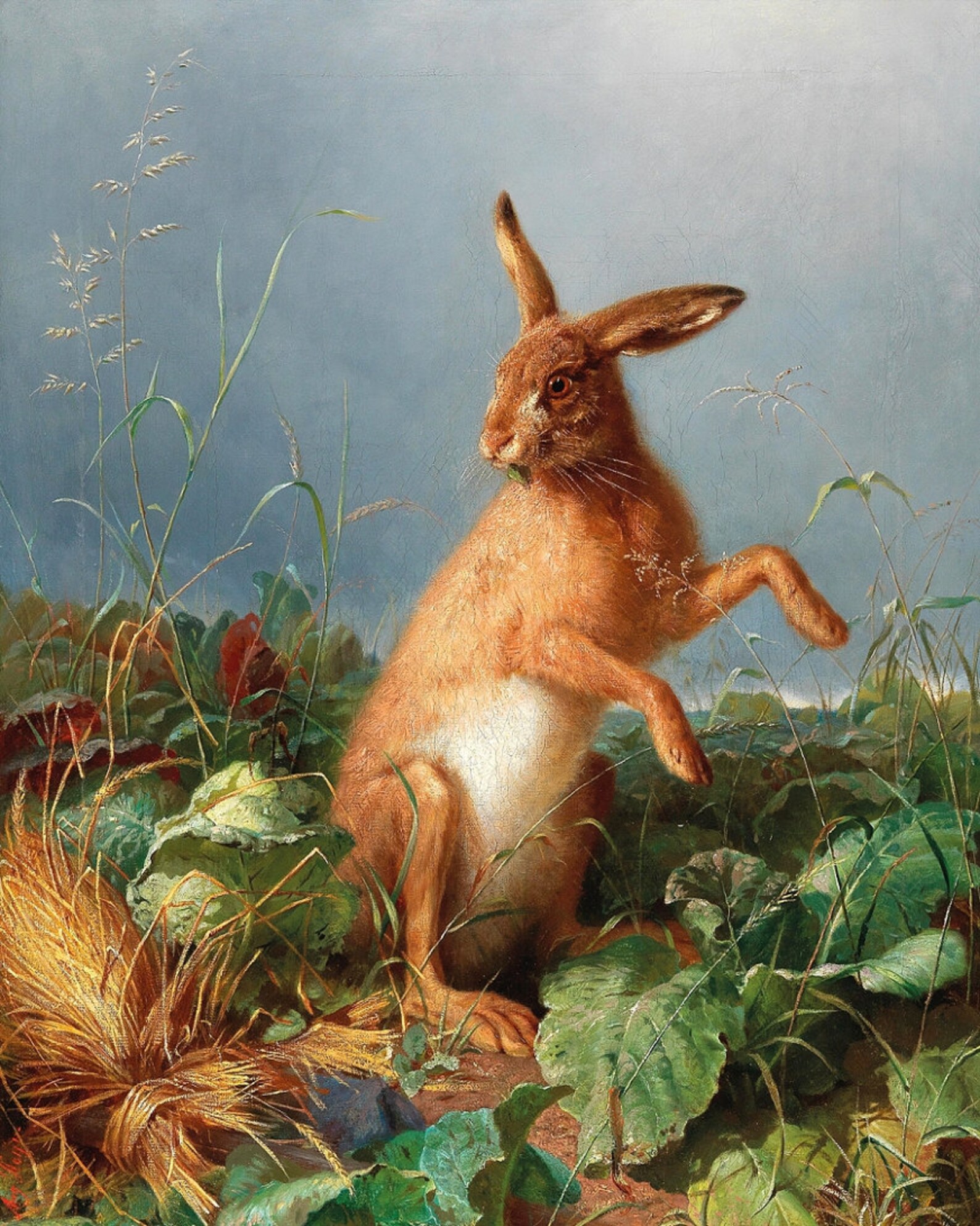 Woodland Vintage Rabbit Art Print Nursery Wall Art Cottage - Etsy