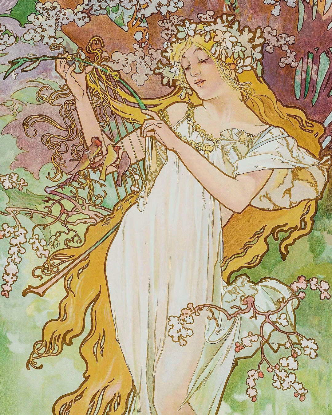 Alphonse Mucha, Art Nouveau, Woman With Poppies, Gallery Wall, Alphonse ...