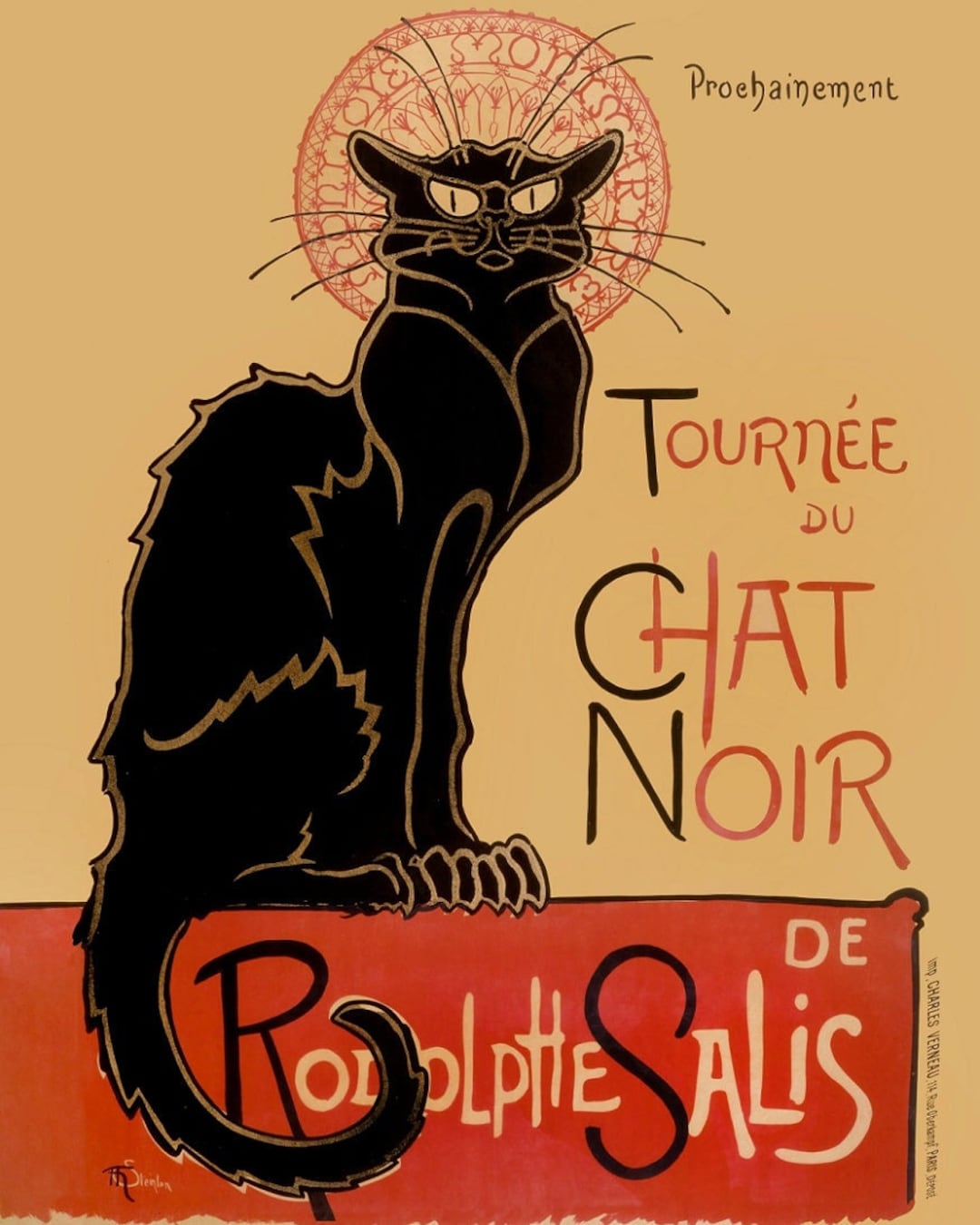 Theophile-alexandre Steinlen, Le Chat Noir, Artwork, Art Print, Tournée ...