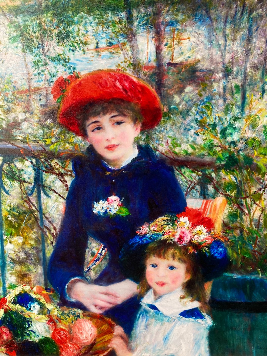 Two Sisters, on the Terrance, Renoir, Pierre Auguste Renoir, Renoir ...