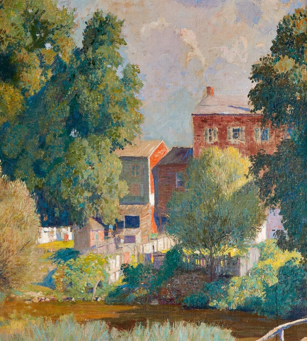 Daniel Garber Houses Shannonville 1923 Landscape Art - Etsy