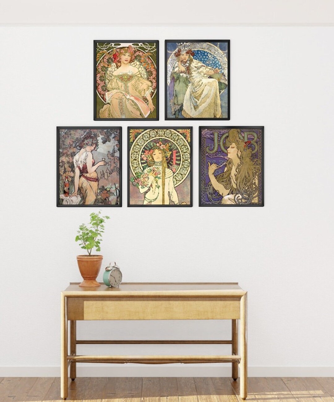 Alphonse Mucha Gallery Wall, Art Nouveau, Art Print, Alphonse Mucha ...