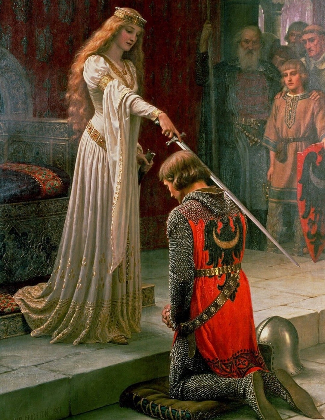 Edmund Blair Leighton, the Knight, the Knighting, Medieval Art ...