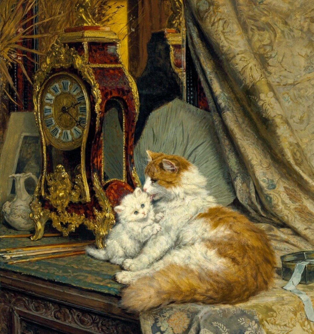 Cat Art Cat Artwork Cat Print Cat Wall Art Cat Decor Gift - Etsy