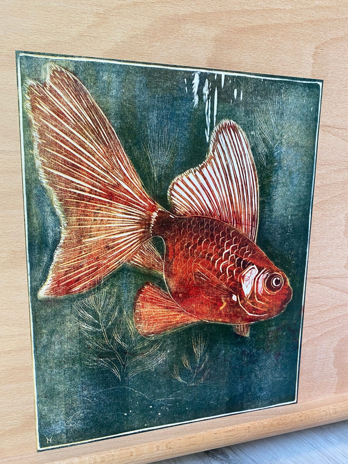 Goldfish Fish Fine Art Print - Etsy España