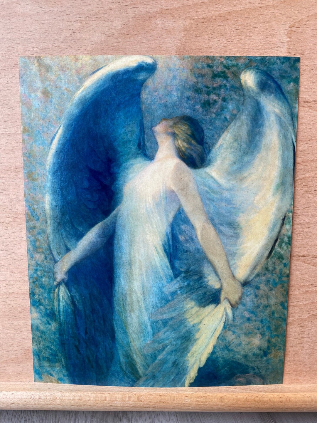 Angel Art Print, Angel Artwork, Angel Print of a Painting, Vintage ...
