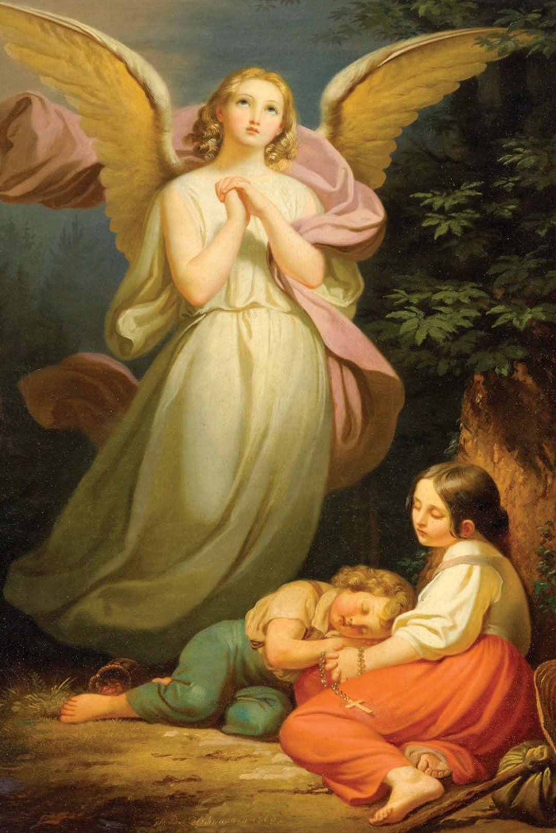 LARGE 12x18 Poster Print, Angel Art Print, Angel Artwork, Angel Print ...