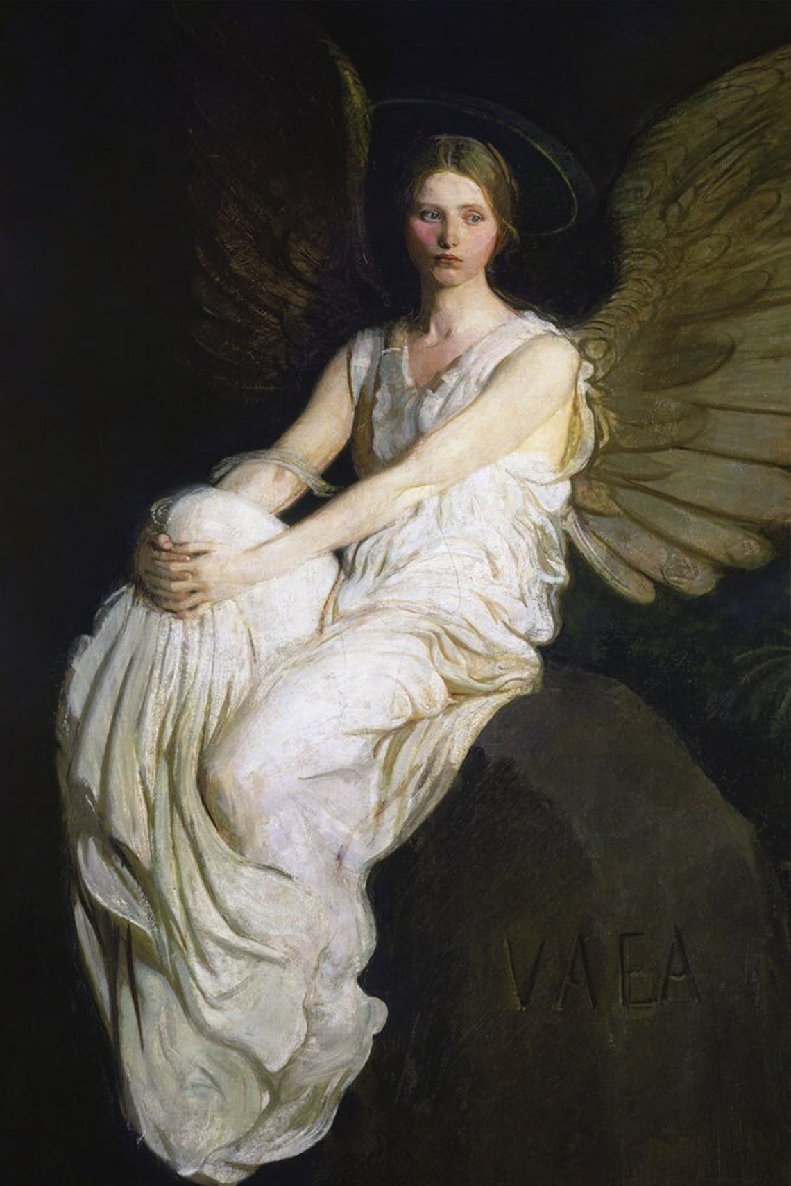 LARGE 12x18 Poster Print, Angel Art Print, Angel Artwork, Angel Print ...