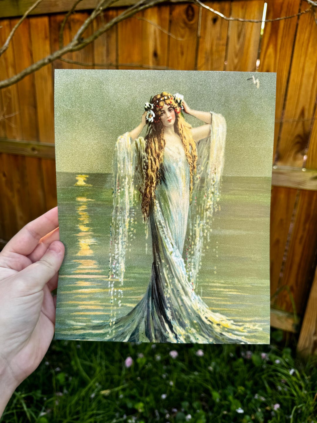 Art Nouveau Mermaid Bride Water Nymph Fairy Fairies Sea Nymph Unique ...