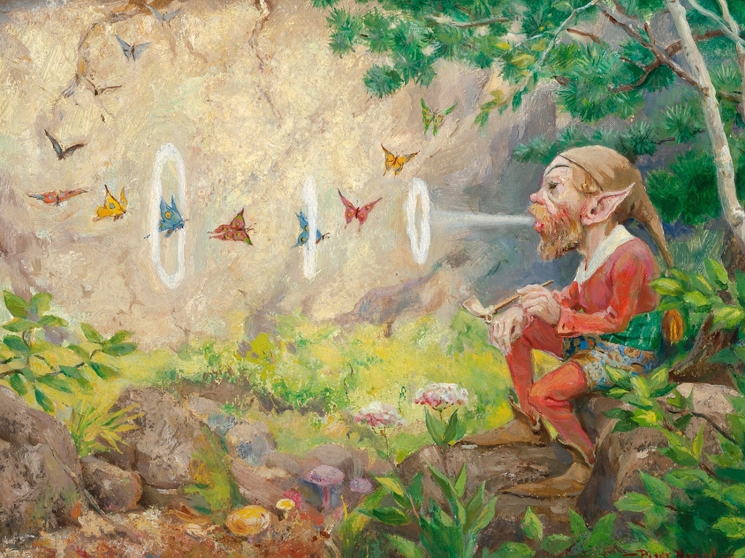 Gnome Art Print, Gnome Artwork, Fantasy Art, Gnome Wall Art, Gnome ...