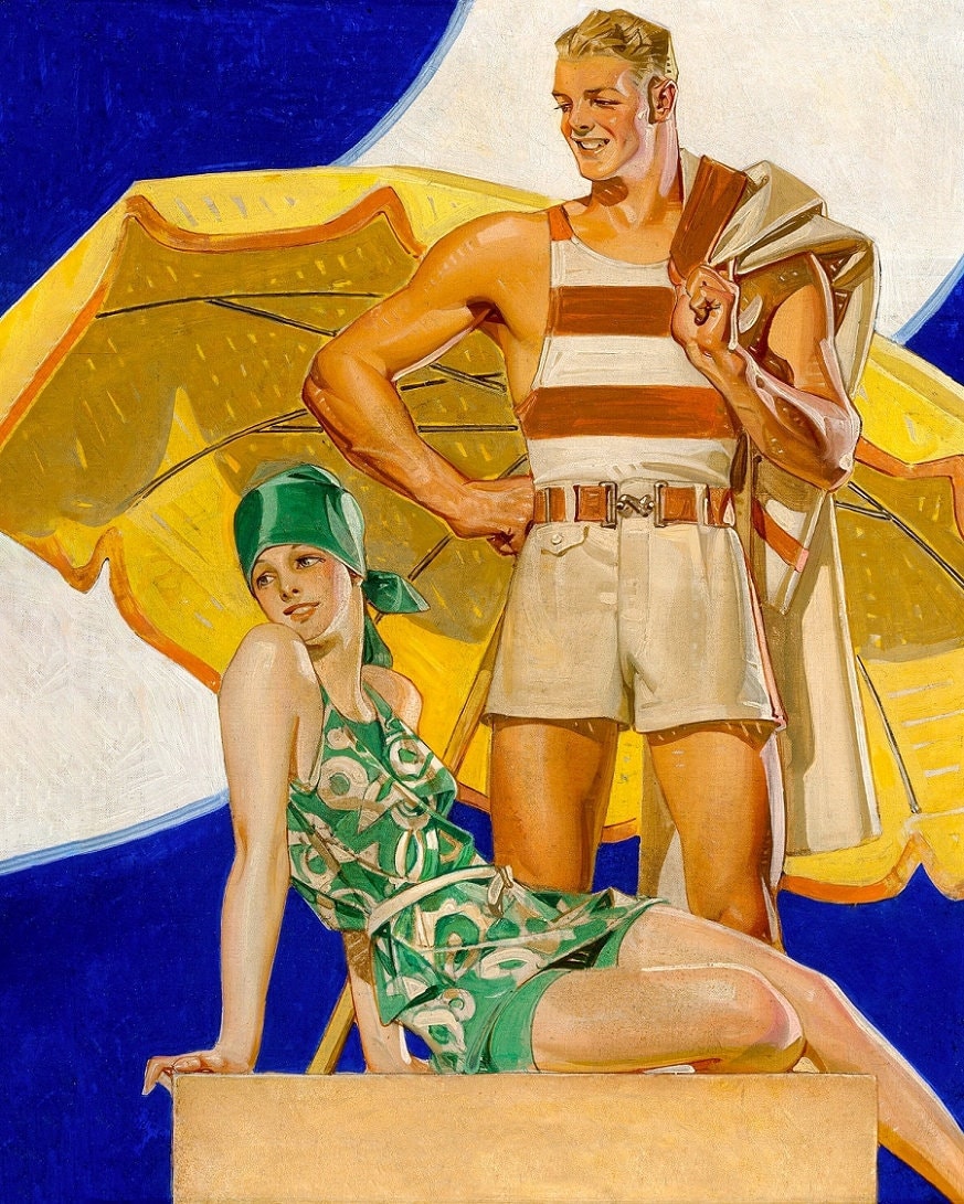 J. C. Leyendecker, Beach Art, Art Deco, Modern Art, Leyendecker, Joseph ...