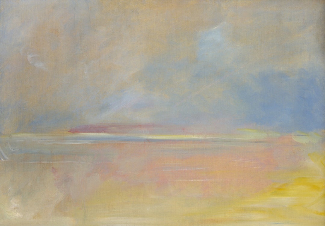 Modern, Abstract Art, Modern Transitional, Print of a Painting, Neutral ...