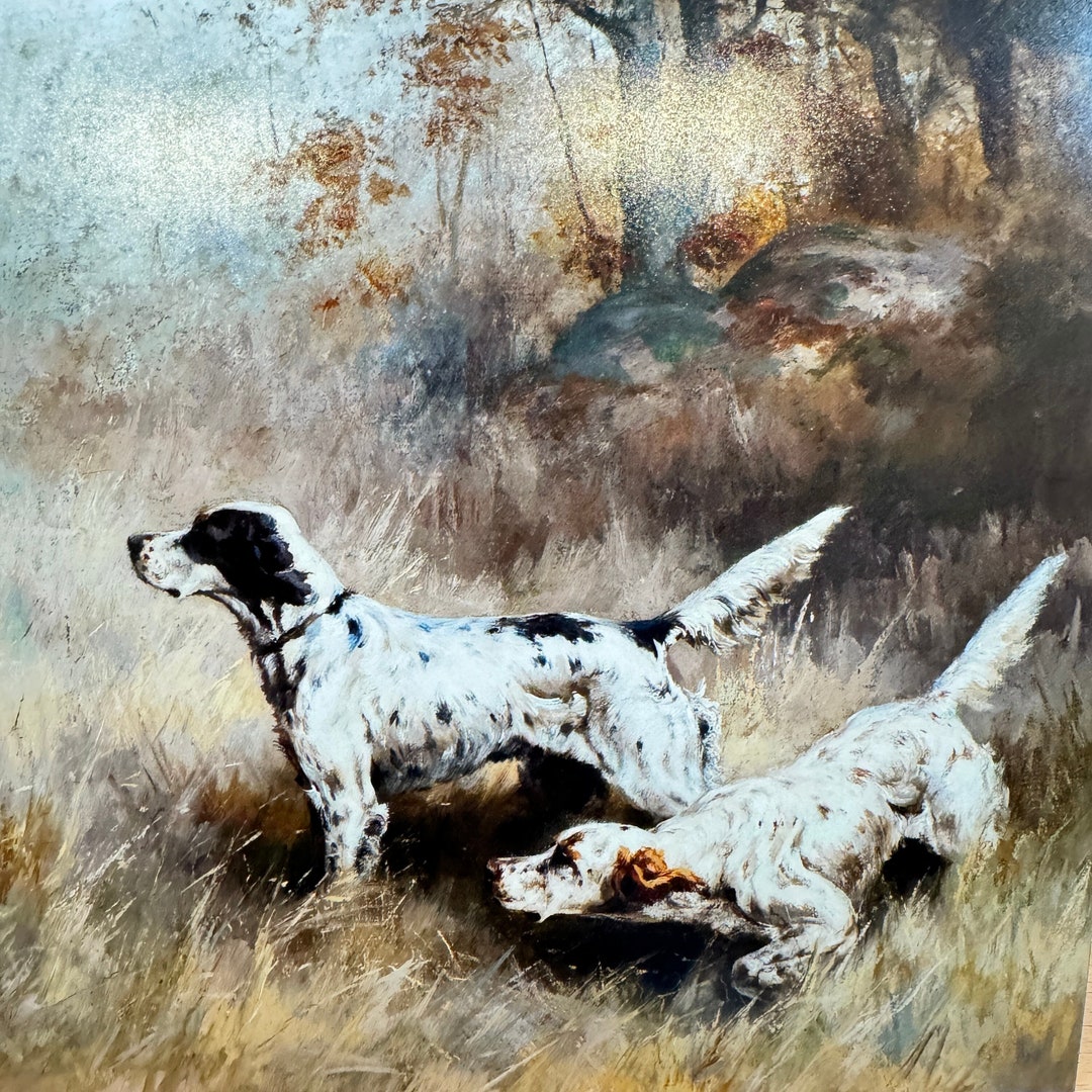 Two Setters, Percival Leonard Rousseau, Hunting Art, Art Print, Artwork ...