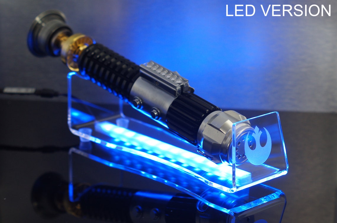 Lightsaber stand vertical horizontaldisplayengraved | Etsy