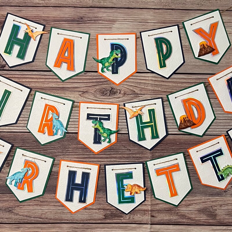 Dinosaur Happy Birthday - Etsy
